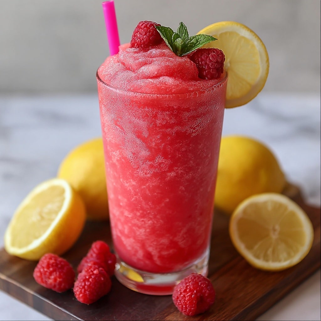 Raspberry Lemonade Slushie: Refreshing Summer Drink to Cool Off