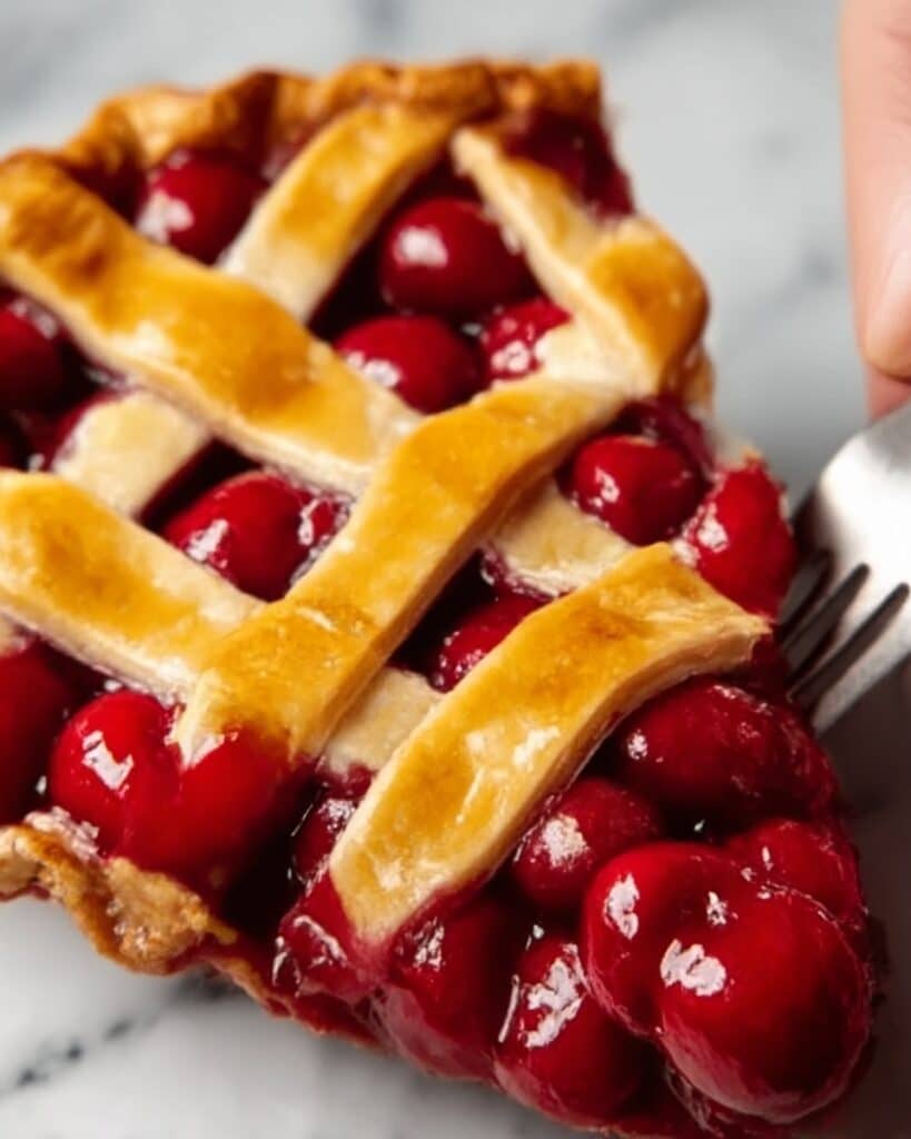 Fresh Cherry Pie with Lattice Crust | Easy Summer Dessert